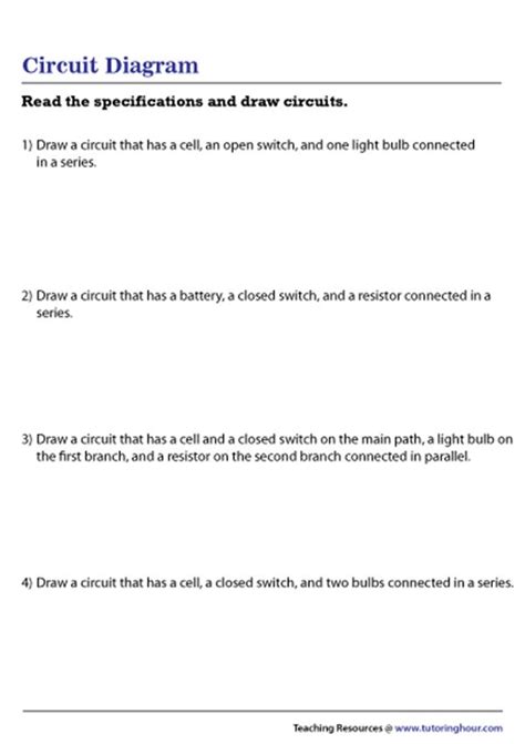 Simple Electric Circuit Diagram Worksheet