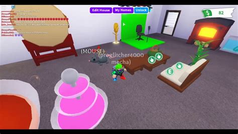 1 ЧАСТЬ РЕМОНТА КУХНИ В АДОПТ МИ ДЕЛАЮ КРЫСУ НЕОНОВОЙ Youtube