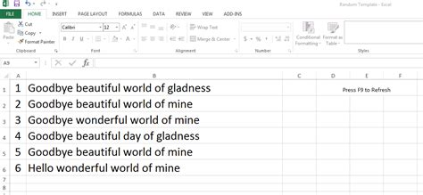 The Ivory Tower Of Babel Random Sentence Generator Using Excel Take 2