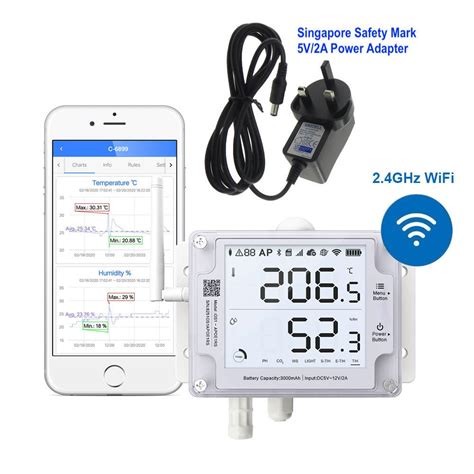Ubibot Wireless Wifi Temperature Humidity Monitoring System
