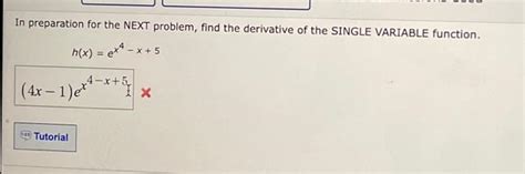 Solved In Preparation For The Next Problem Find The