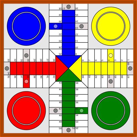 Tablero De Juego Del Parchis