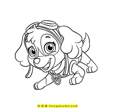 11张可以免费打印的《汪汪特工队》最棒的小狗涂色图片 红豆饭小学生简笔画大全 花瓣网