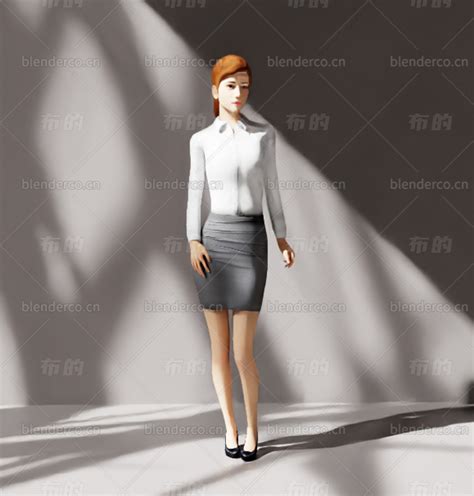 Blender女人blender布的模型166 Blender布的