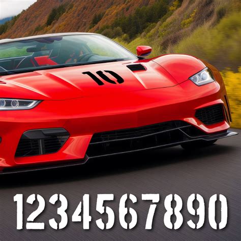 Set Of 2 Army V2 Numbers Custom Decals