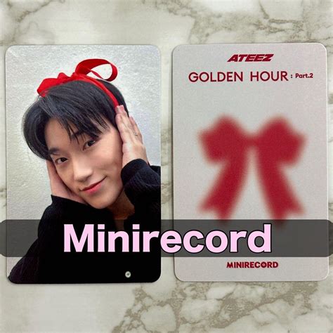 Ateez Minirecord サン トレカ ラキドロ ラッキードロー メルカリ