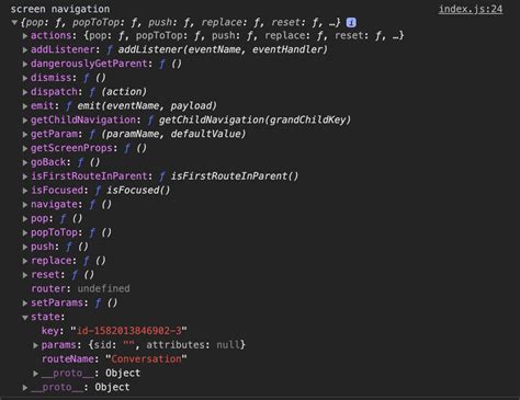 Navigation Object In The Custom Header Is Not The Same As The Navigation Object In The Screen