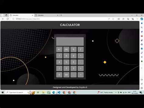gopika b on linkedin developed a versatile calculator application using my coding skills