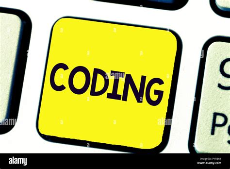Handwriting Text Writing Coding Concept Meaning Assigning Code To