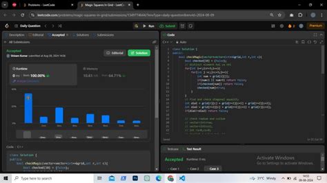 Day 48 Of Leetcode Challenge Finding Magic Squares In Grid Shivam