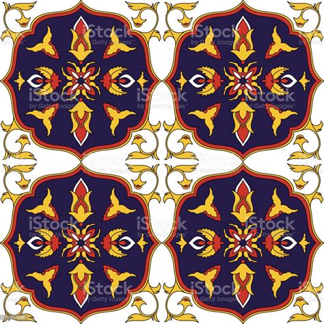 바로크 양식의 장식품과 원활한 이탈리아 타일 패턴 벡터 포르투갈어 Azulejo 멕시코 탈라베라 이탈리아 시칠리아 Majolica 모자이크 부엌 벽 또는 욕실 바닥 세라믹