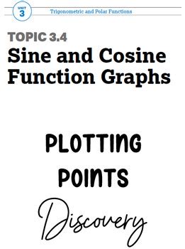 Graphing Sine Cosine Using Exact Values Radians TPT