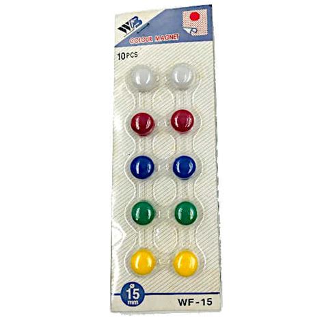 Wb Magnetic Button 15mm Kong Beng Stationery And Sports Pte Ltd