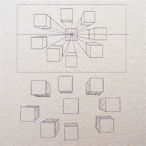 Box In One Point Perspective By Creideamhach On Deviantart