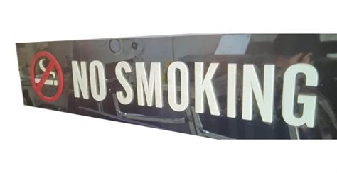 Stainless Steel No Smoking Board For Advertisement At In Indore
