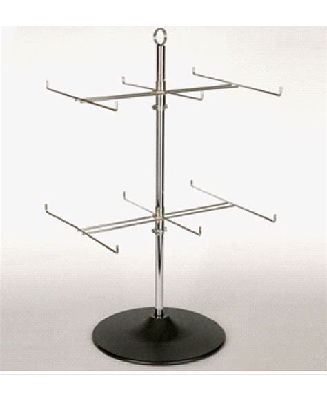 2 Tier Spinner Disply W Prongs Chrome Store Displays®