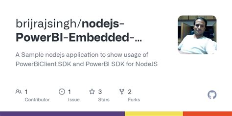 Github Brijrajsinghnodejs Powerbi Embedded Sample A Sample Nodejs Application To Show Usage