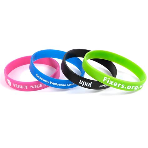 Printed Silicone Wristbands Silicone Wristbands Promo Direct
