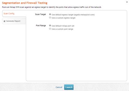 Segmentation And Firewall Testing MetaModule