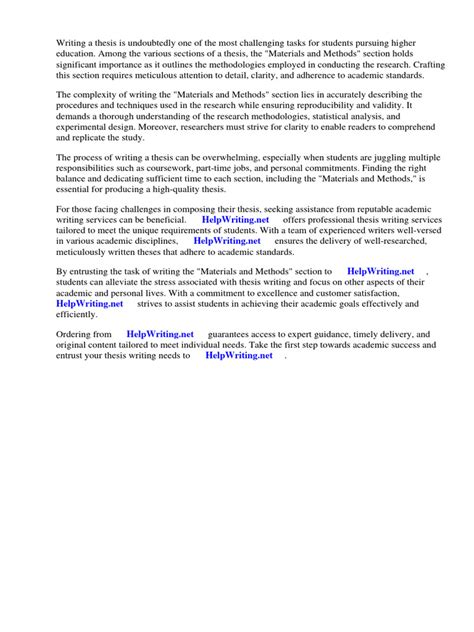 Material And Methods Thesis Writing Pdf Methodology Quantitative