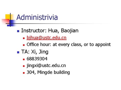 Overview C And Data Structures Baojian Hua Bjhuaustc