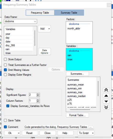 Summary Tables Has Some New Problems · Issue 8006