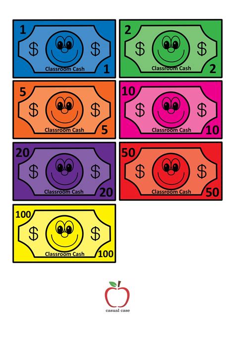 Classroom Cash Casual Case Visual Prompts