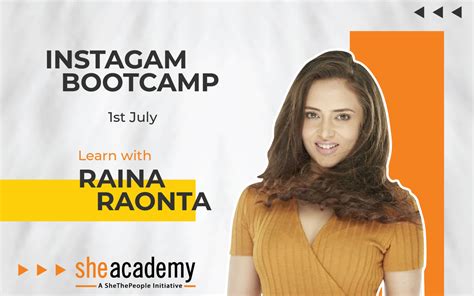 Instagram Bootcamp By Raina Raonta