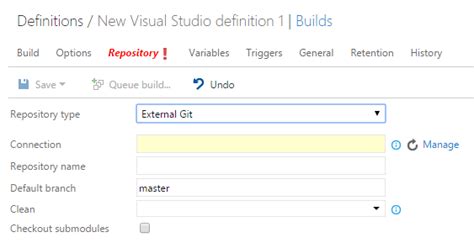 Git Build From A Bitbucket Repository Using Tfs 2010 Stack Overflow