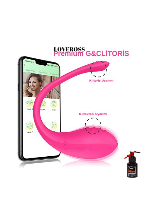 Loveross G Noktası Ve Klitoris Orgazmı Telefon Kontrollü Şarjlı Anal 10