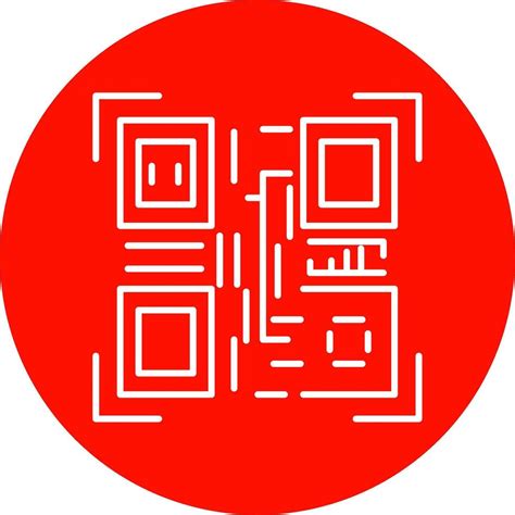 Qr Code Line Circle Color Icon 38718977 Vector Art At Vecteezy