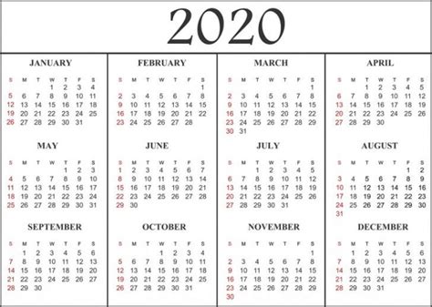 2020 Printable Calendar Pdf Free Printable Calendar Templates 2020 Calendar Template Monthly
