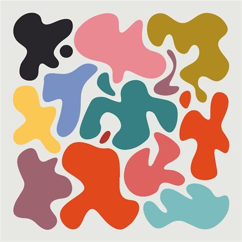 Premium Vector Colorful Abstract Amorphous Shapes