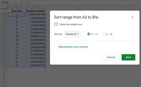 How To Select A Random Sample In Google Sheets