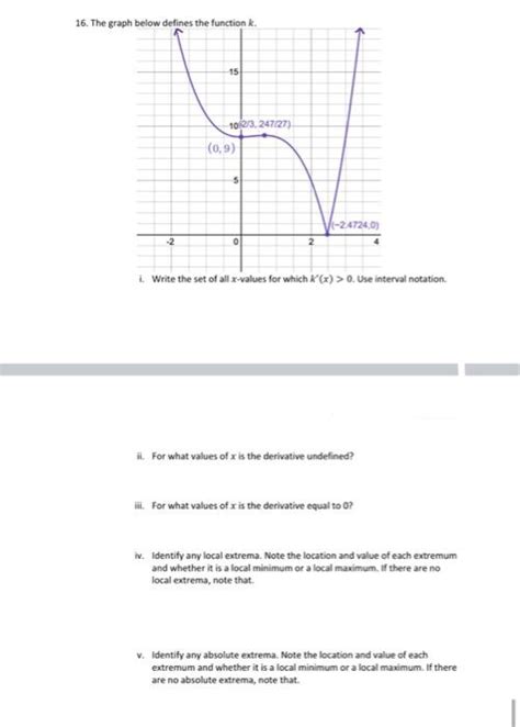 Solved 16 The Gr I Write The Set Of All X Values For Which