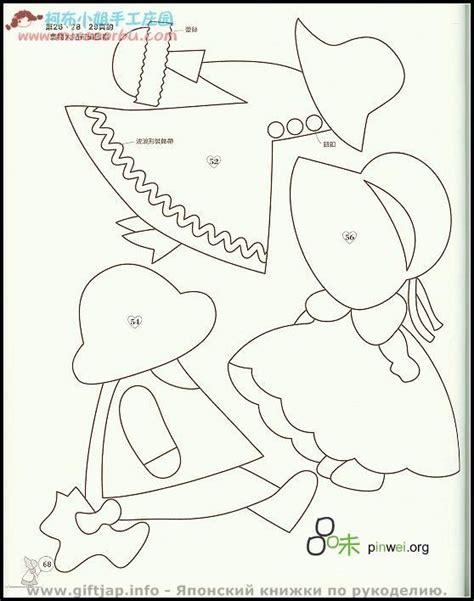 Sunbonnet Sue схемы апликаций и примеры изделий с их использованием Кукольное одеяло