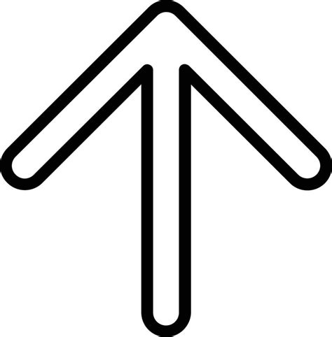 Arrow Up Vector Icon Design 14929020 Vector Art At Vecteezy