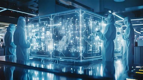 Data Scientists Work In A Modern Laboratory Of A Technology Company On The Development Of A