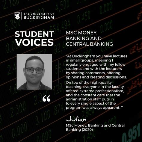 University Of Buckingham On Linkedin Join Our Msc In Money Banking And Central Banking And