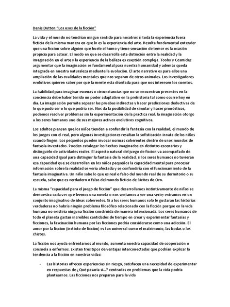 Denis Dutton Pdf Mente Homo Sapiens