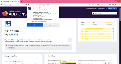Selenium Ide Installation Steps To Install Selenium Ide Dataflair