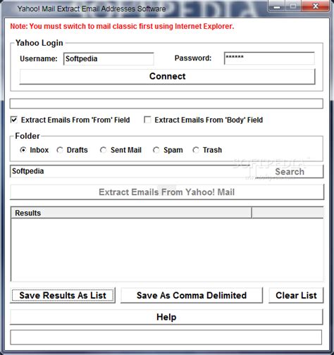 Yahoo Mail Extract Email Addresses Software Download Free Windows 70 Softpedia