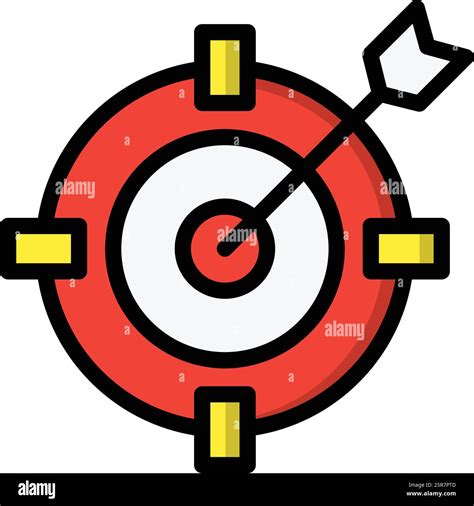Dart Board Vector Icon Design Illustration Stock Vector Image And Art Alamy