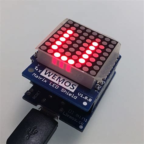 Wemos Matrix 8×8 Mauro Alfieri Wearable Domotica Robotica