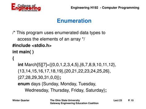 PPT Structs And Enumeration PowerPoint Presentation Free Download ID