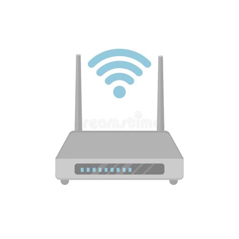 Wi Fi Access Point Laptop And Phone Connection To Wi Fi Point Stock Vector Illustration Of