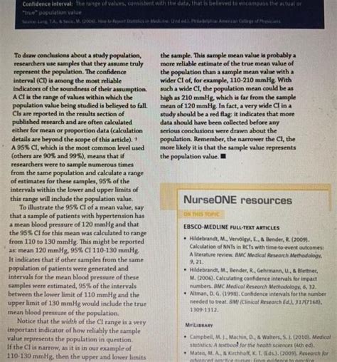 Answered Confidence Interval The Range Of Values Consistent With The