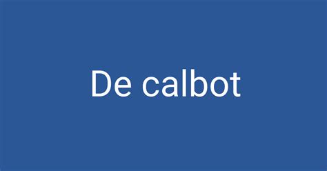 De Calbot Pccd
