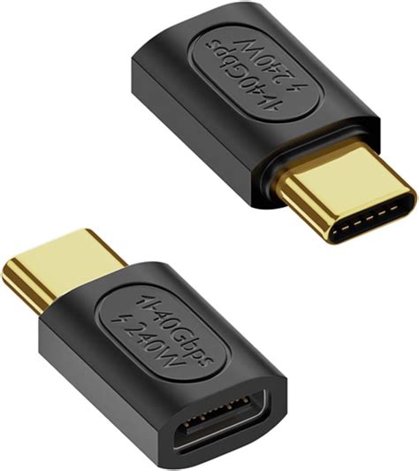 Qianrenon 240w Usb C 4 0 Male To Female Adapter 40gbps Usb4 0 Type C Plug To Socket