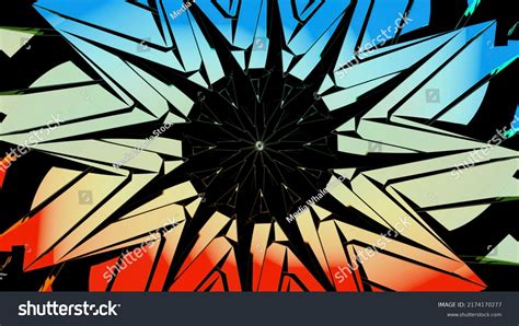 pulsating rotating spiral black center design stock illustration